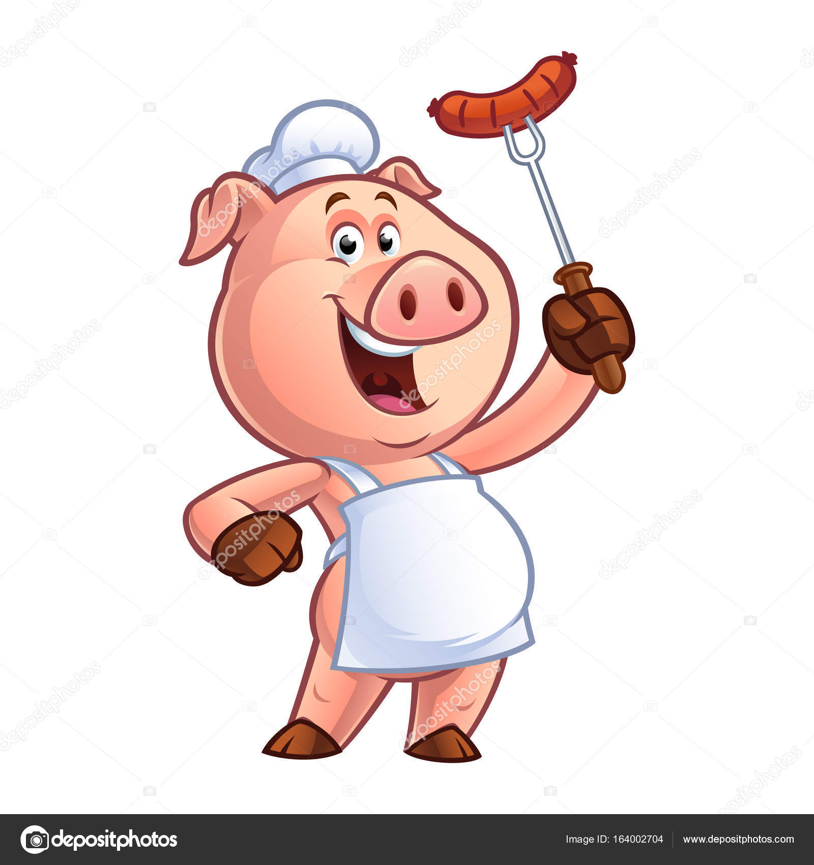 Cartoon pig chef Stock Vector Image by ©vector5000 #164002704