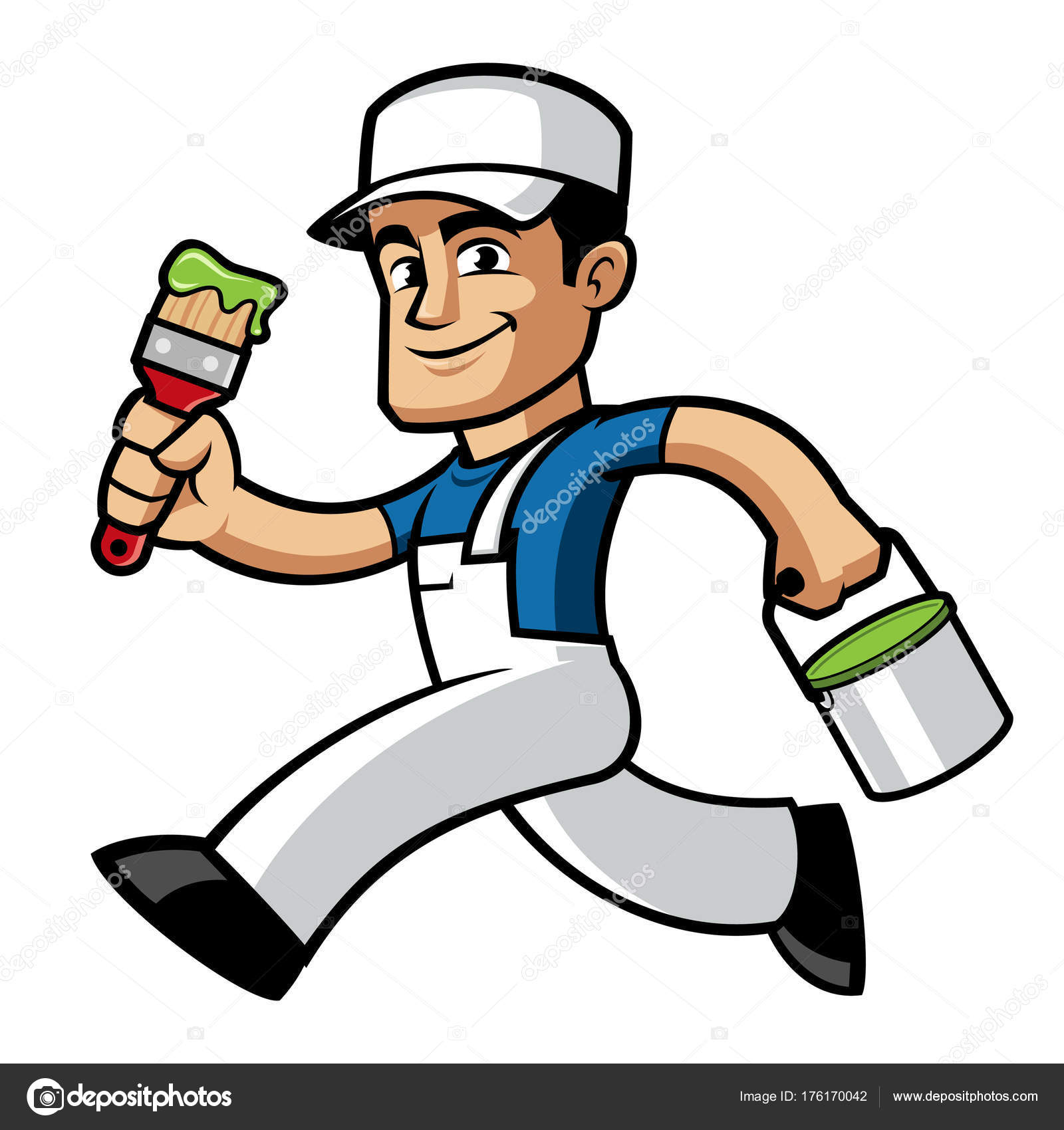 Ilustración vectorial de pintor profesional Vector de stock #176170042 ...