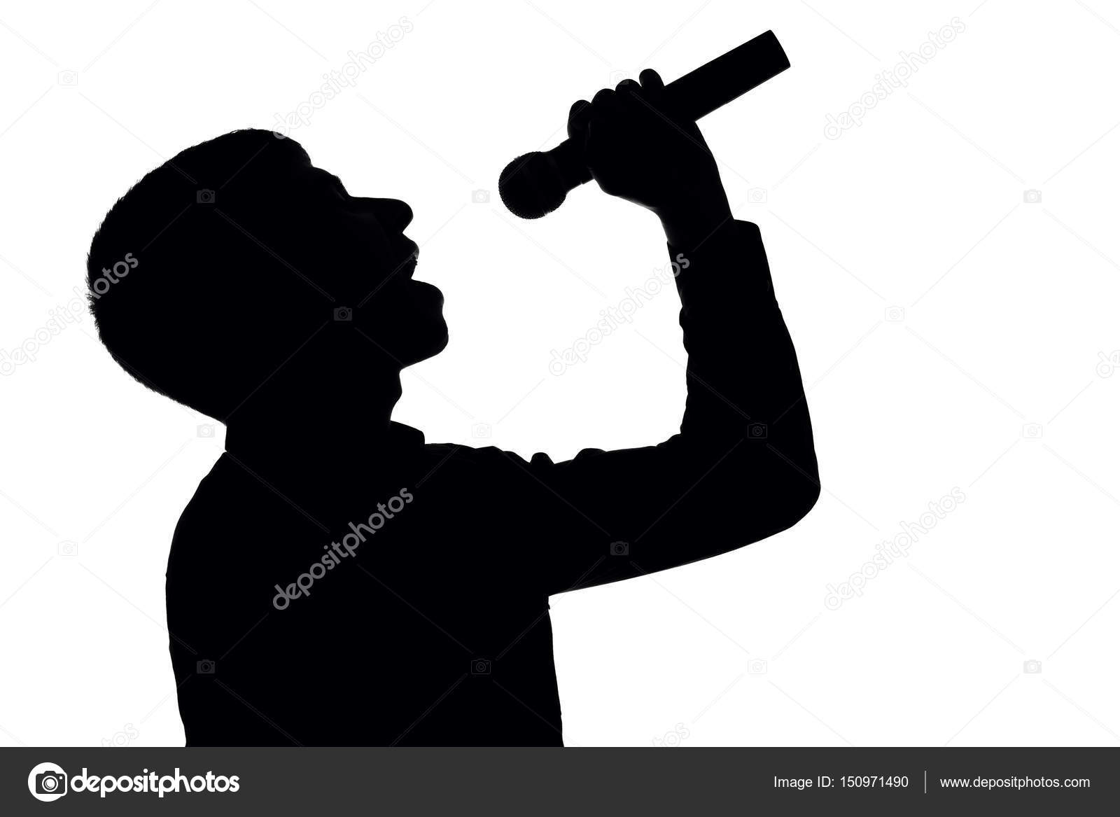 Person Singing Silhouette