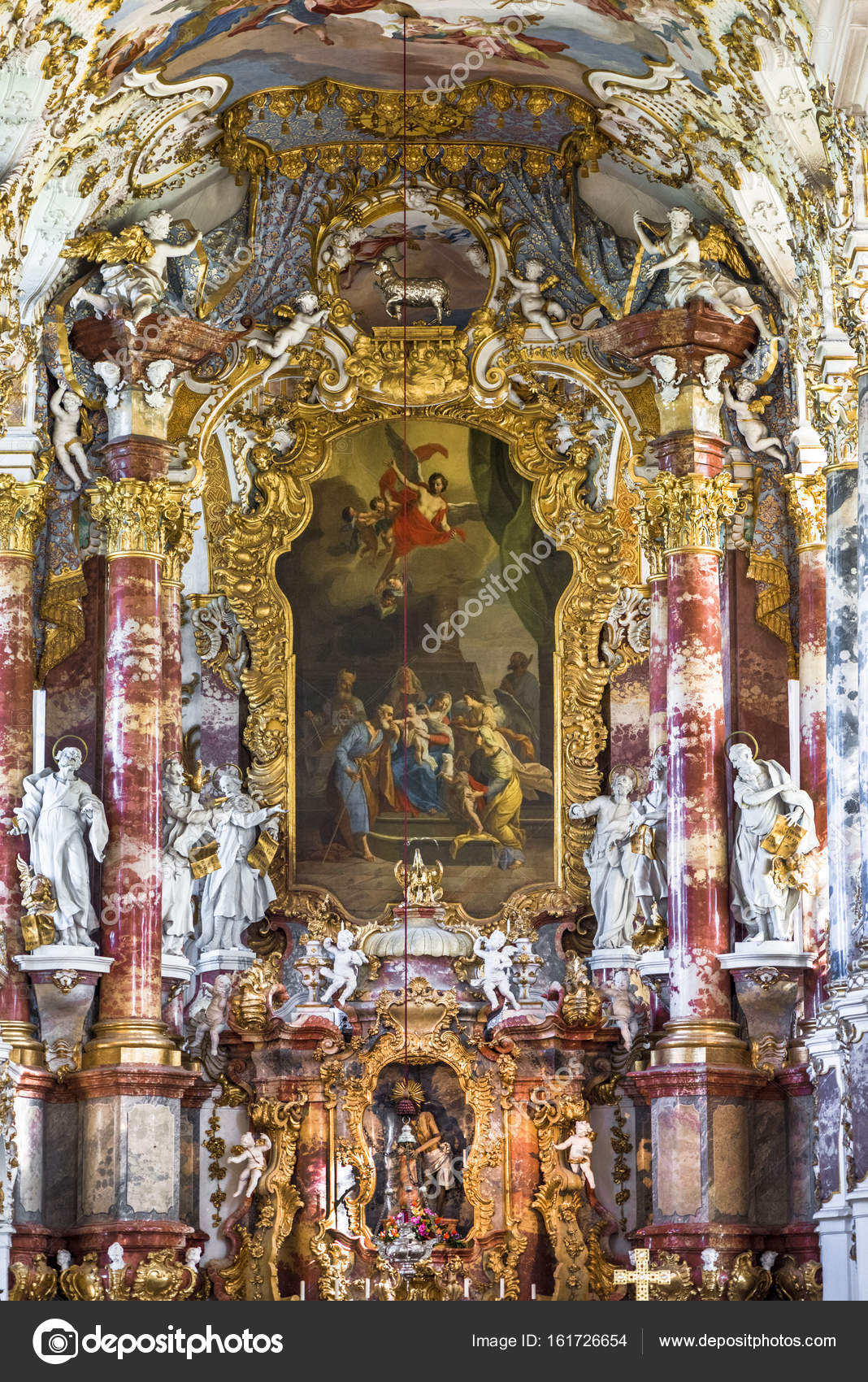 Rococo style interior in the White Church – Stock Editorial Photo ...