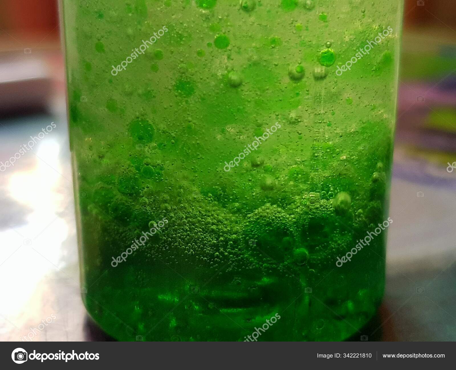 Chemical Experiment Gas Evolution Chemical Experiment Bright Colors ...