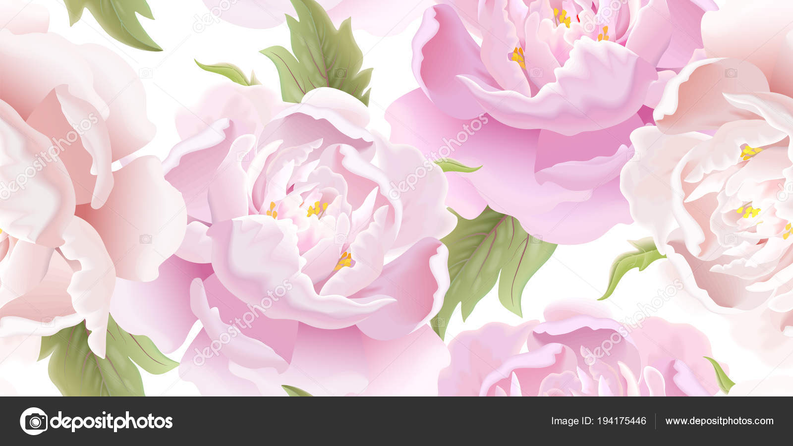 Seamless floral pattern with peony. Stock Vector Image by ©sasha-kasha ...