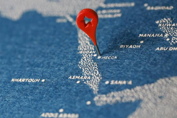 painted map with pin and plane - Stock Image - Everypixel