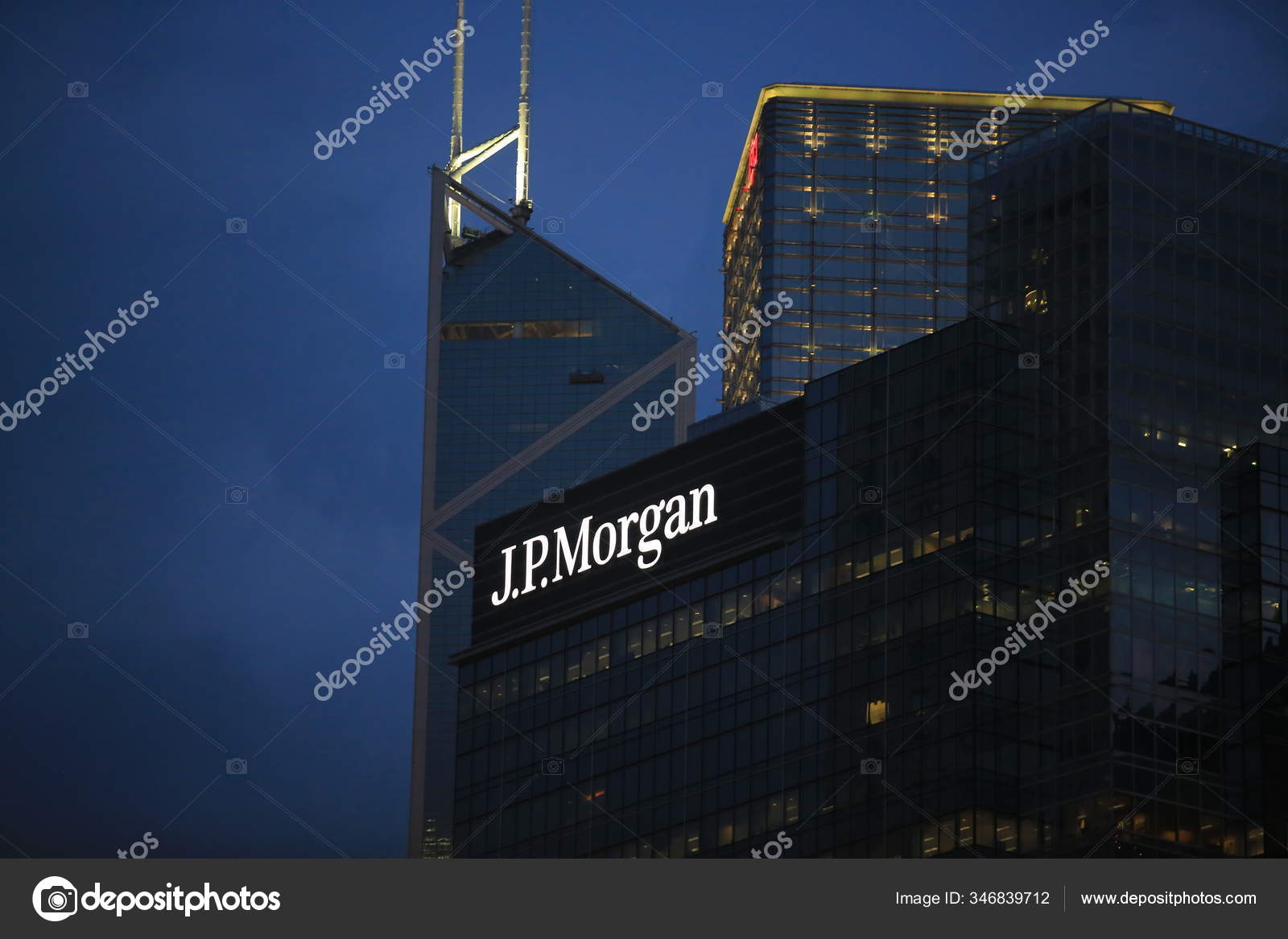 Hong Kong Oct Edificio Morgan Hong Kong Octubre 2017 Jpmorgan — Foto ...