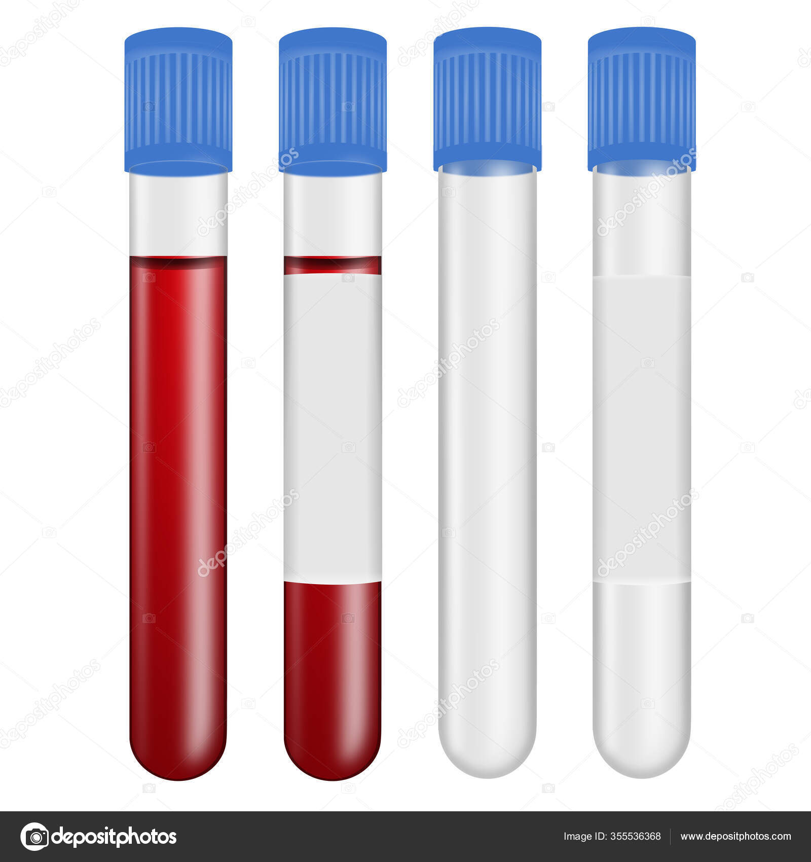 Set Test Tubes White Background Stock Vector by ©AngelicaMari79 355536368