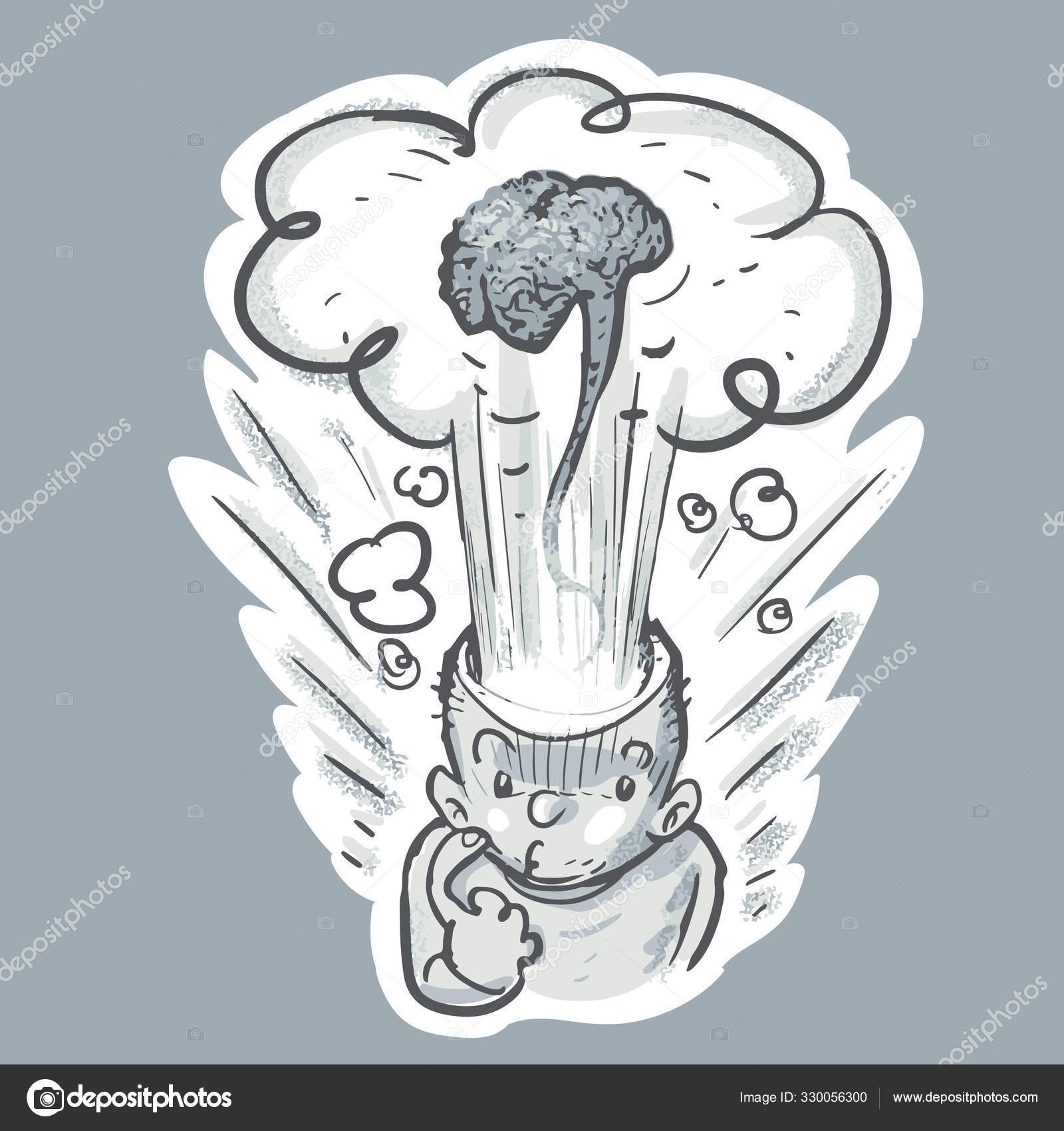 Head Explosion Illustration