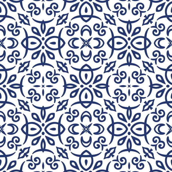 Blue Arabesque Pattern Stock Vector Image by ©amovitania #182343818
