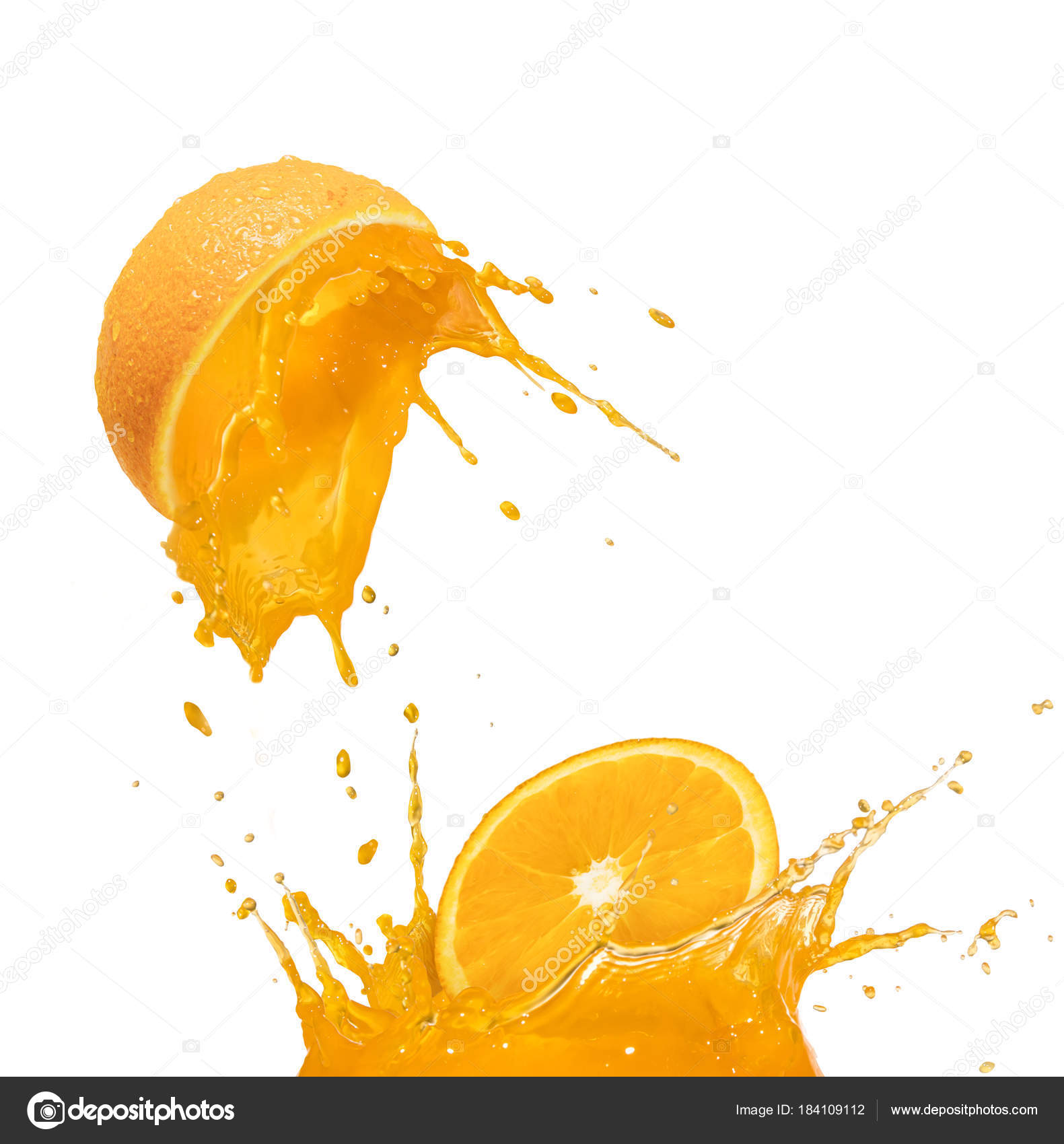 Orange Juice Drop Splash Citrus Fruit Stock Photo by ©Shutter_M 184109112