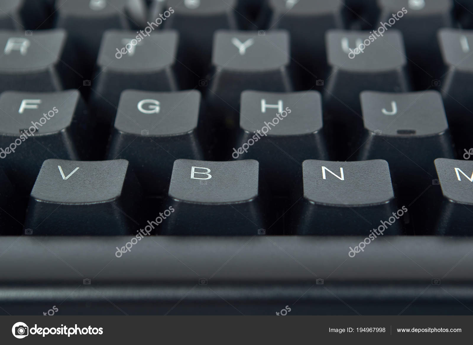 Black mechanical computer keyboard. Macro image, technology background, close up buttons — Stock ...