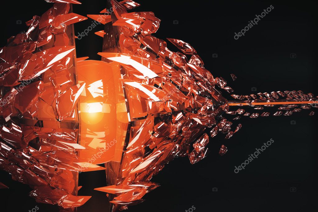 Broken copper glass figure Stock Photo by ©peshkov 126483002