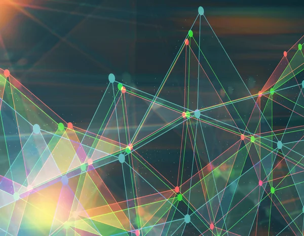 3D Green Abstract Mesh Background — Stock Vector © hunthomas #32832379