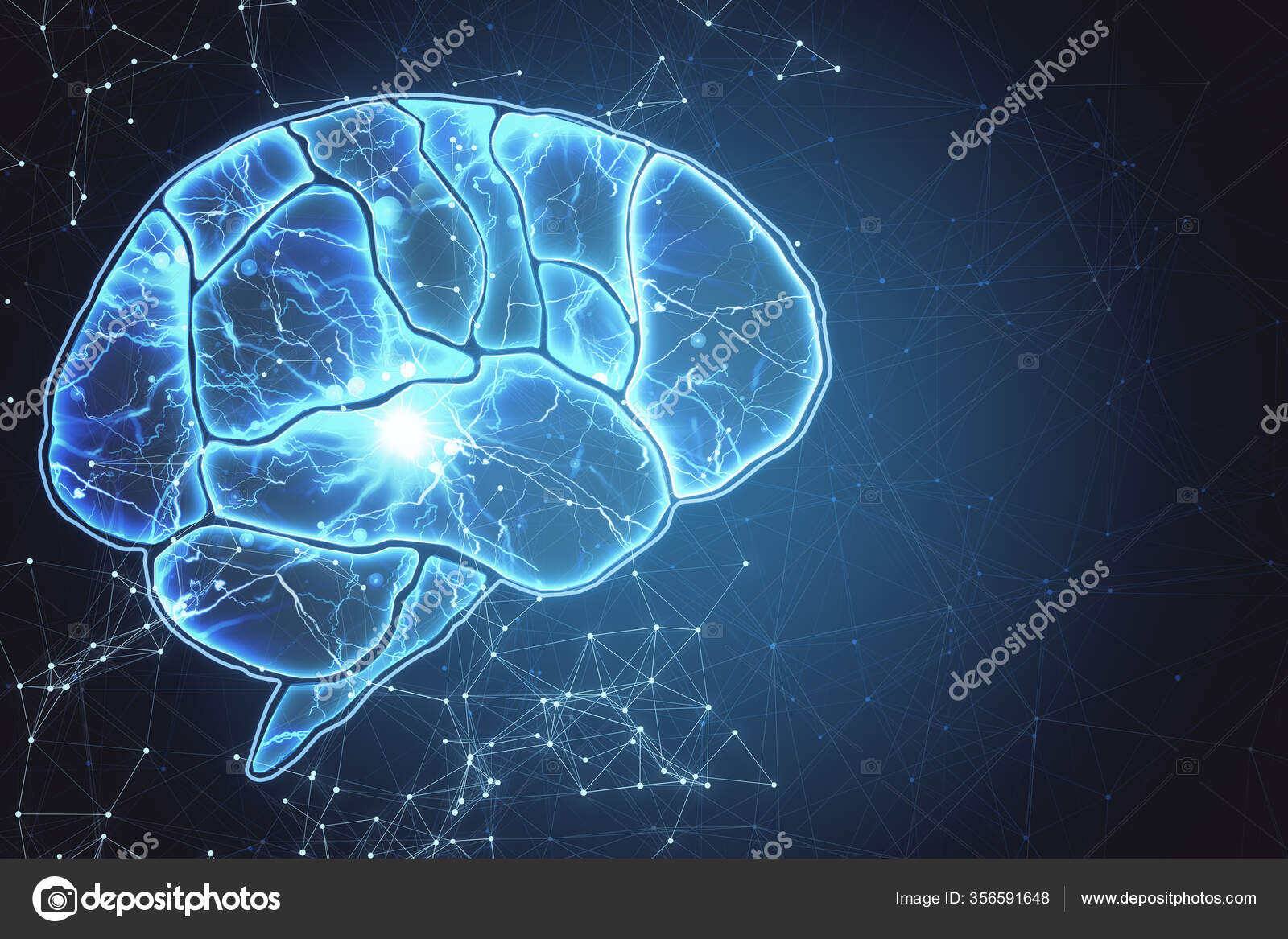 Creative Tech Brain Wallpaper Artificial Intelligence Innovate Concept ...