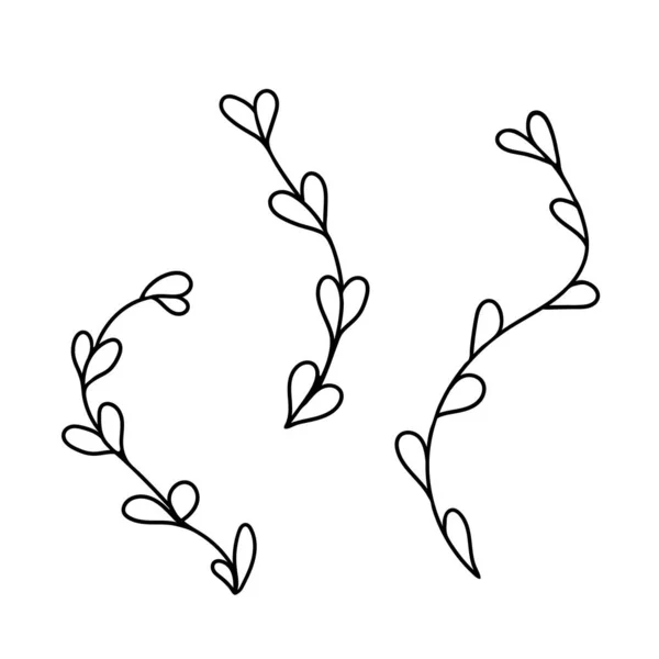 Simple Leaf Vine Clip Art