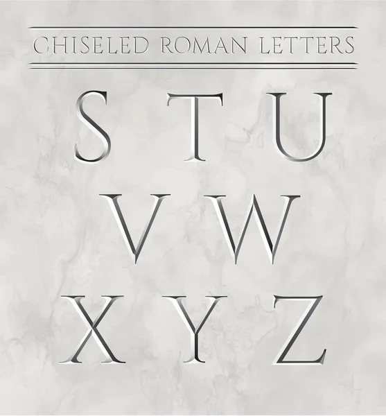 Ancient Roman Alphabet A Z