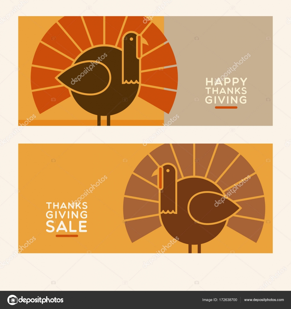 Happy Thanksgiving Turkey Banner