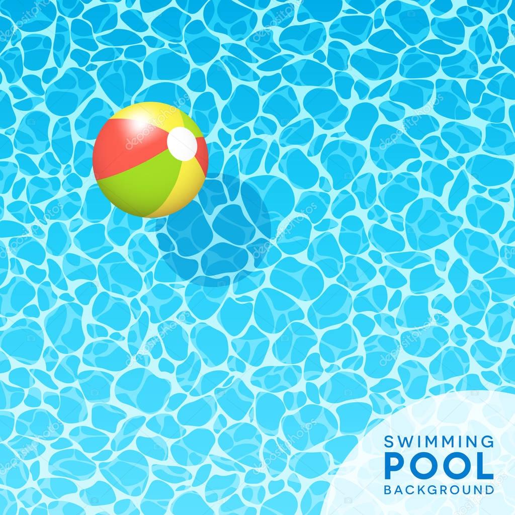 Clear blue swimming pool water background for spring break, travel and ...