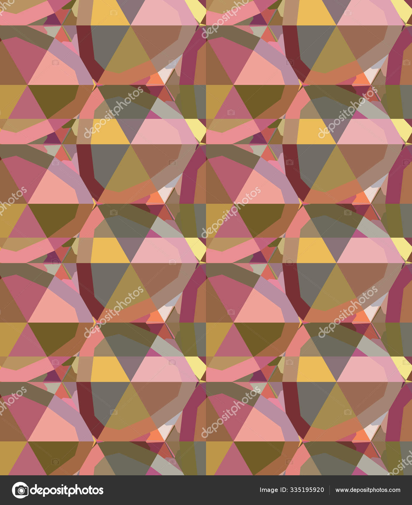 Seamless Pattern Abstract Geometric Shapes Vector Illustration Stock ...
