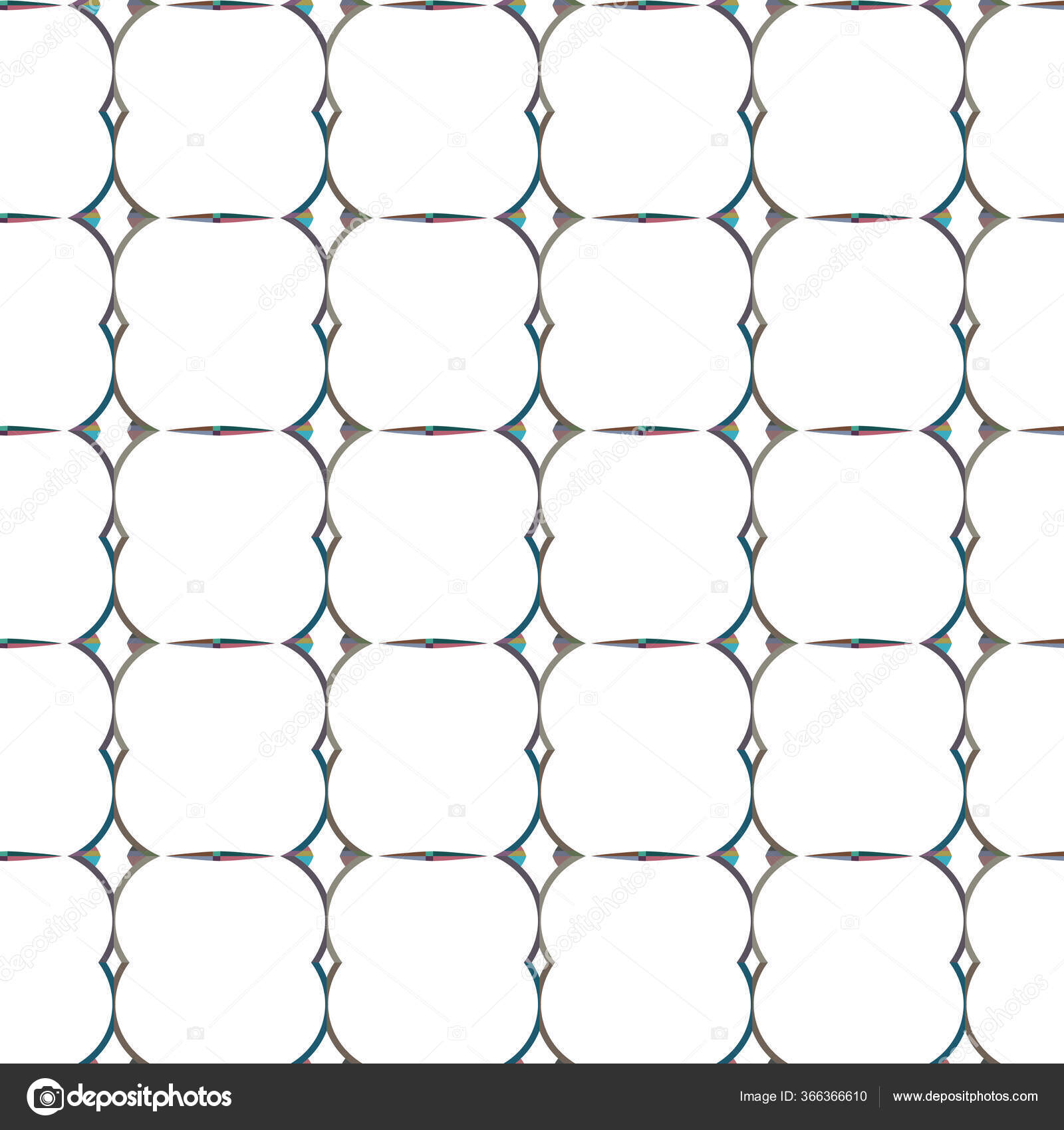 Seamless Pattern Geometric Shapes Vector Illustration Stock Vector by ...