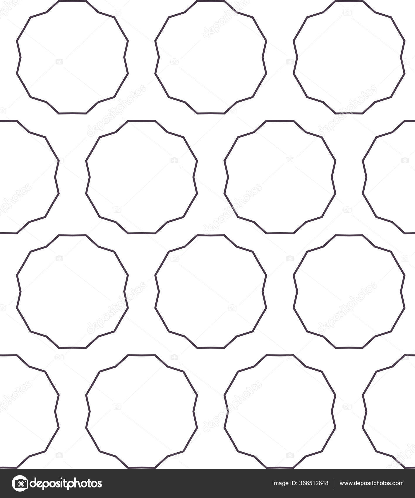 Seamless Pattern Geometric Shapes Vector Illustration Stock Vector by ...