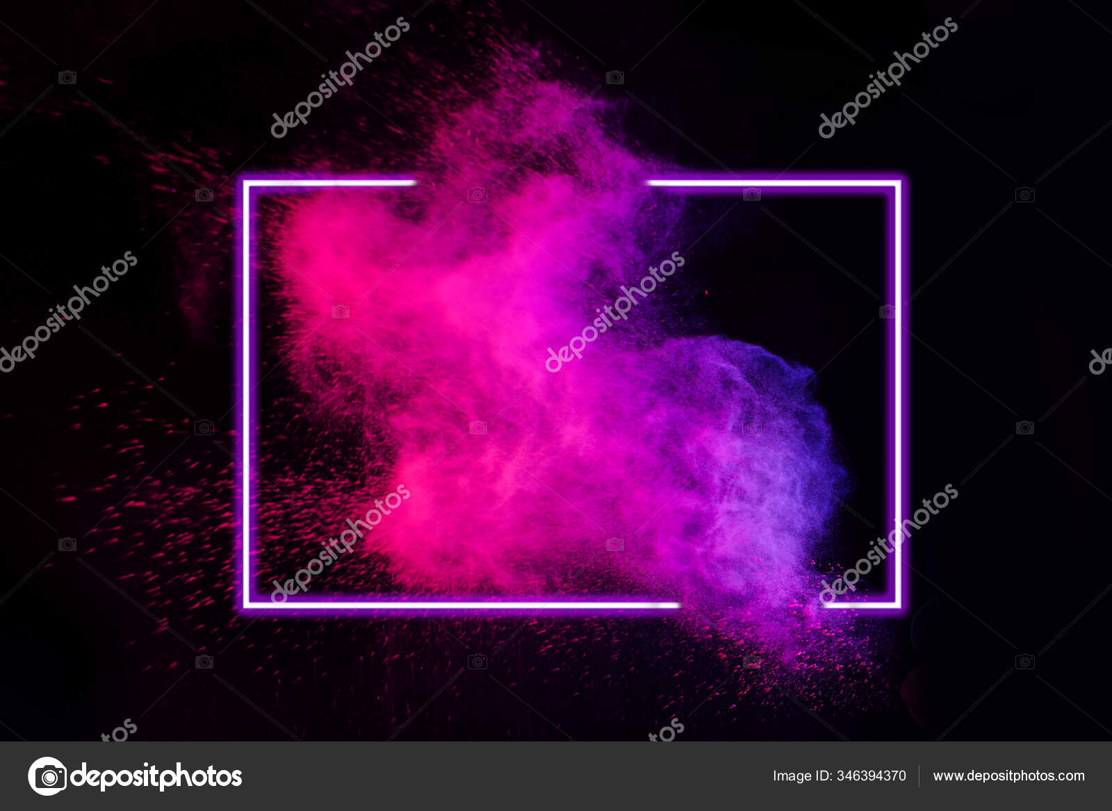 Neon Color Splash Paint