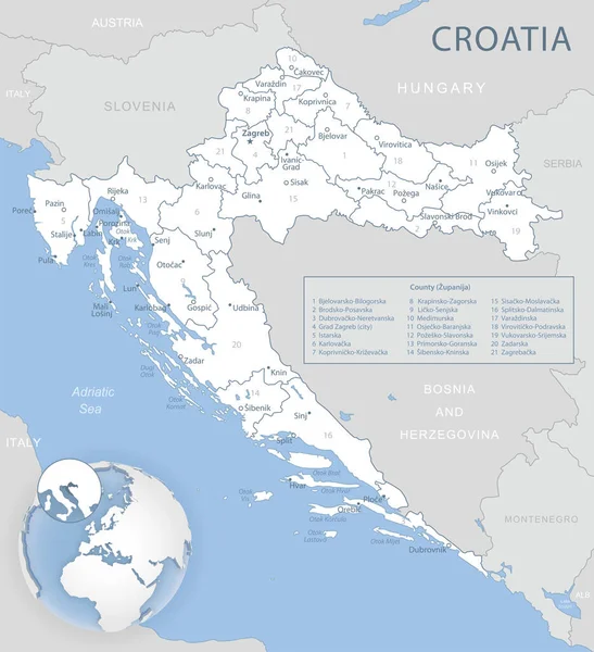 Croatia map Stock Photos, Royalty Free Croatia map Images | Depositphotos