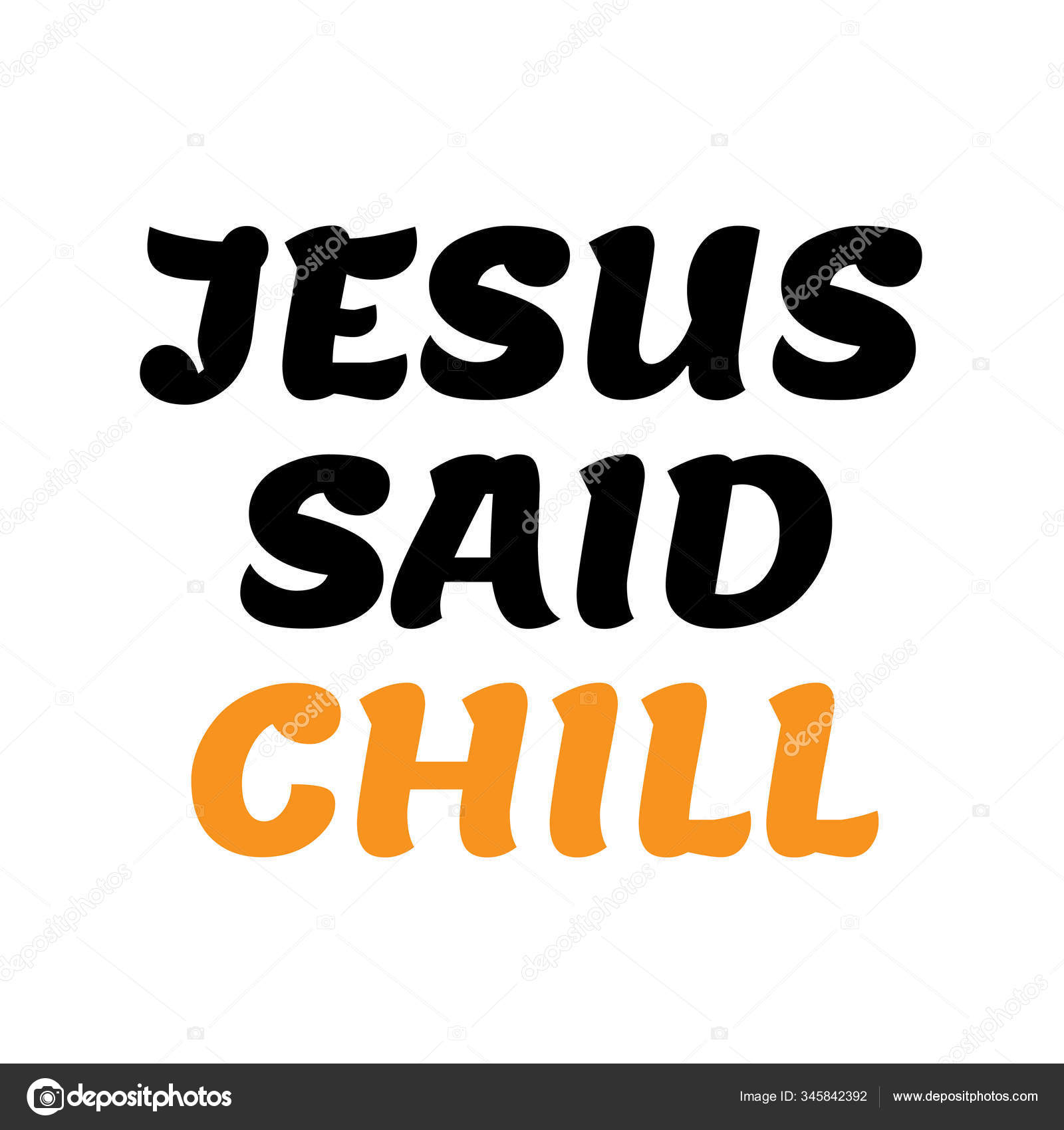 Christian Quote Typography Print Use Poster Card Flyer Shirt Stock ...