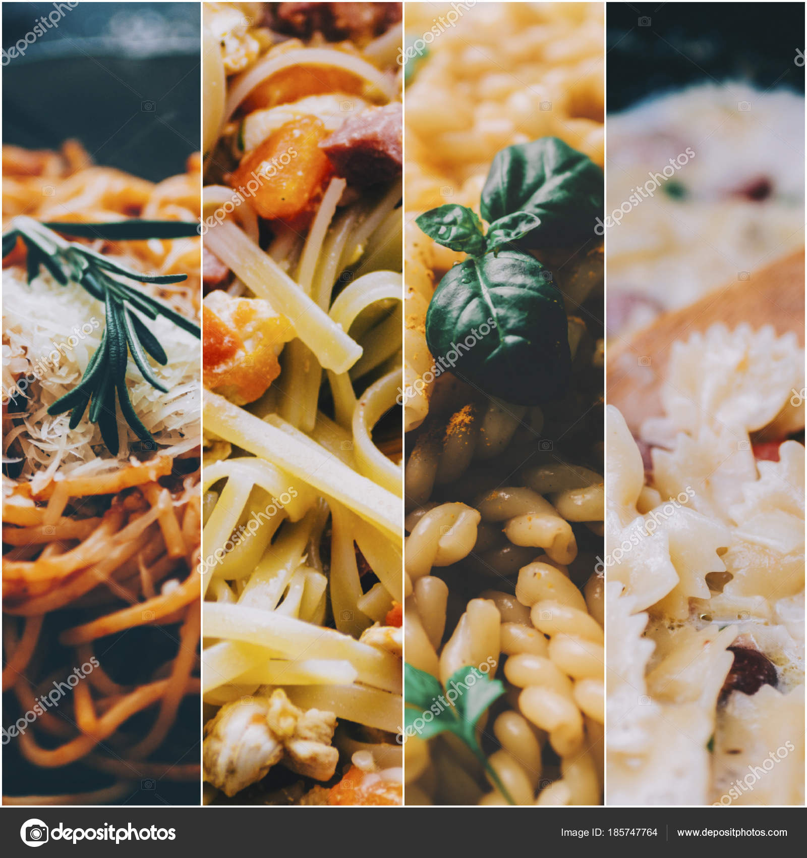 Pasta Photo Collage Stock Photo by ©jangobeat 185747764