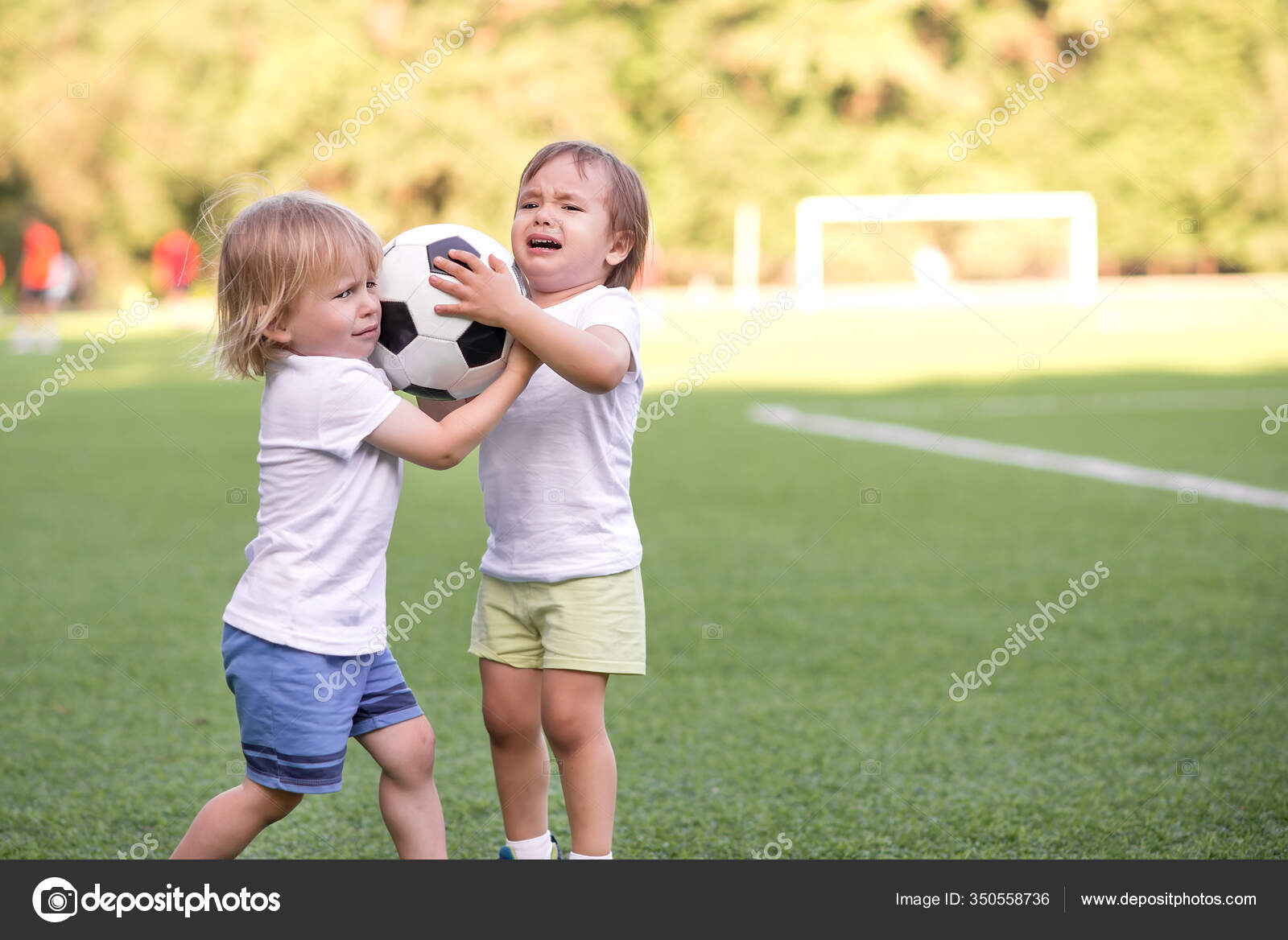 Children Arguing In Playground