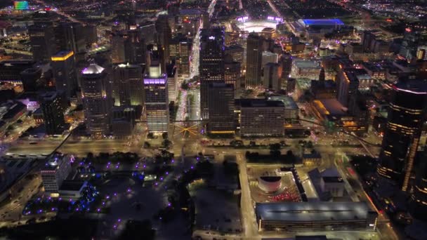Aerial Video Downtown Detroit Night — Stock Video © Seulalee #190796122