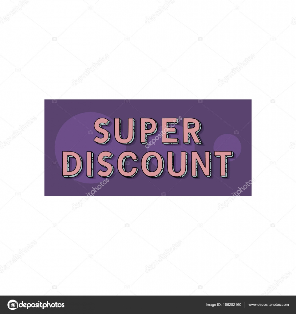 Super discount tag Stock Vector Image by ©barkarola #156252160