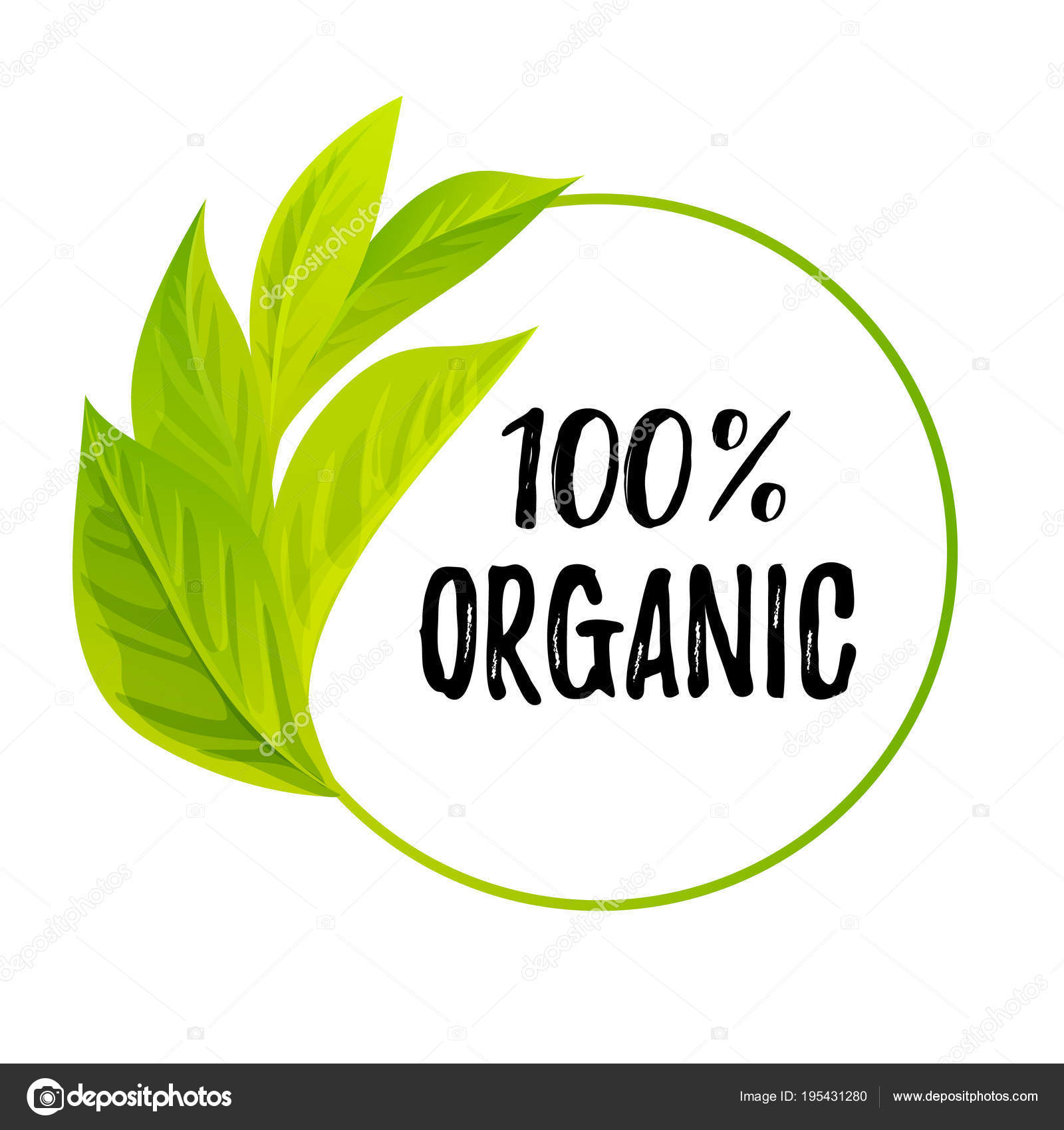 100 Organic Vector Logo Design Stock Vector by ©barkarola 195431280