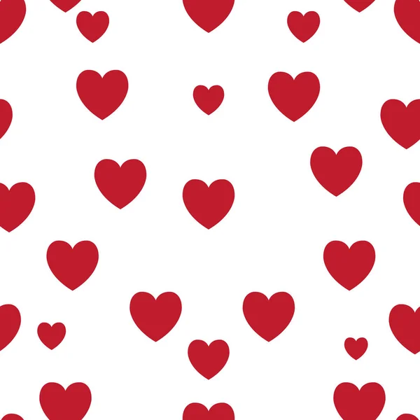 Simple red heart sharp vector seamless pattern background color card ...