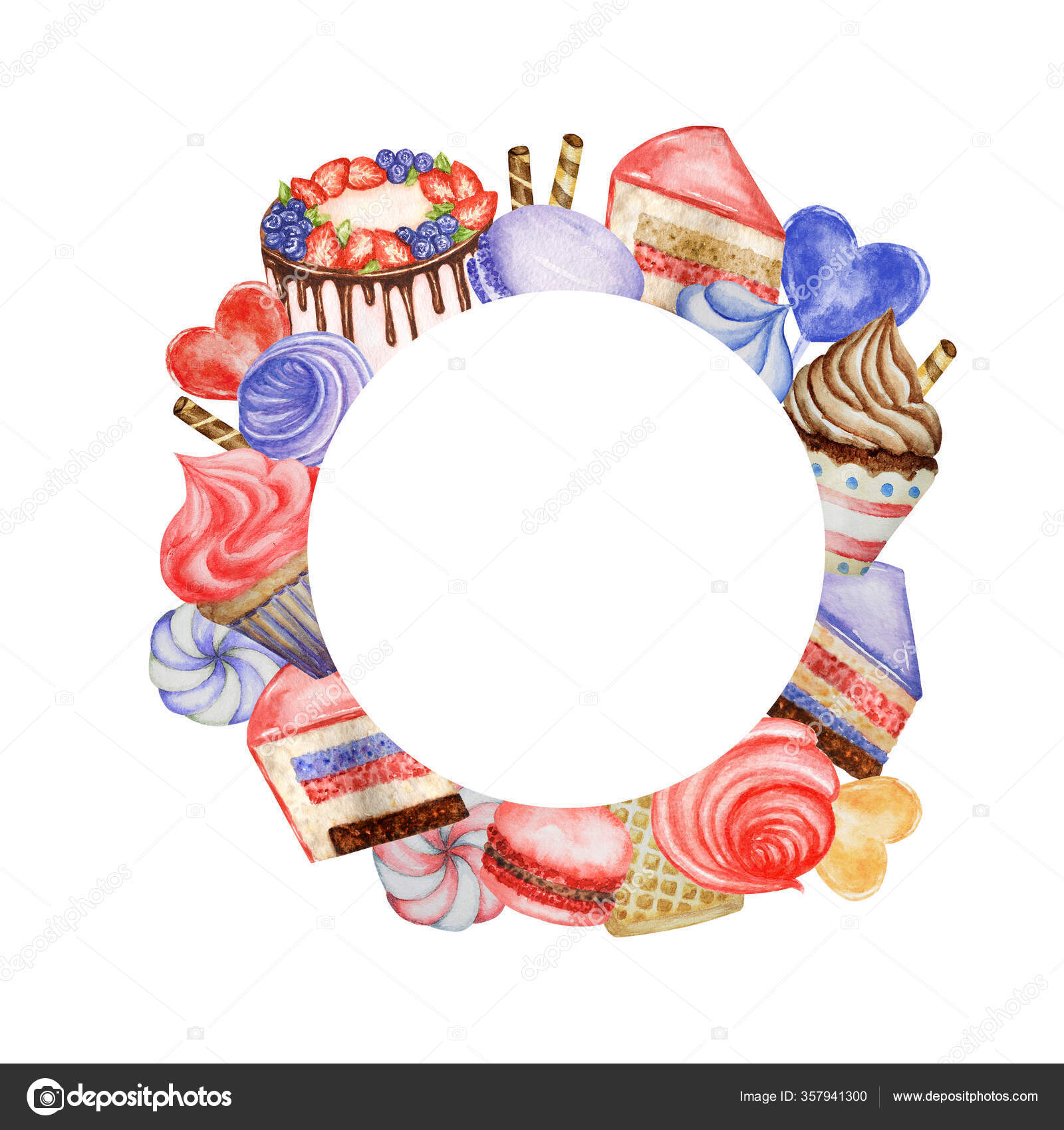 Waffle Border Clipart