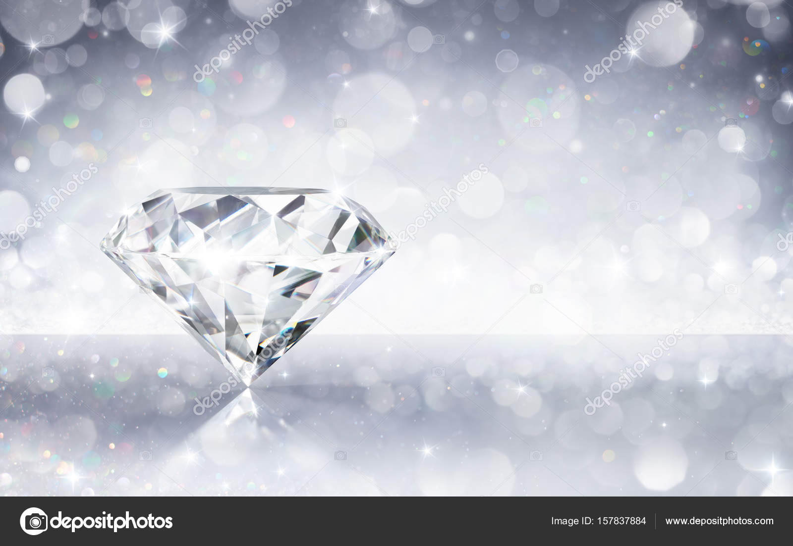 Diamond In Shiny Background Stock Photo by ©rfphoto 157837884