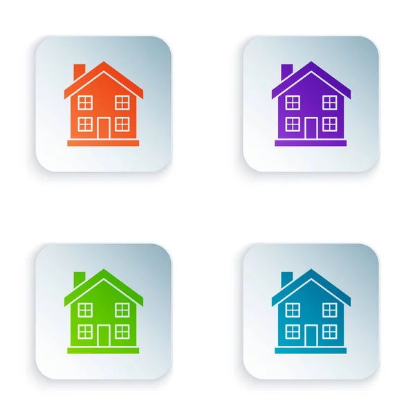 Set of four house vector icon variations — Stock Vector © epic22 #5481913