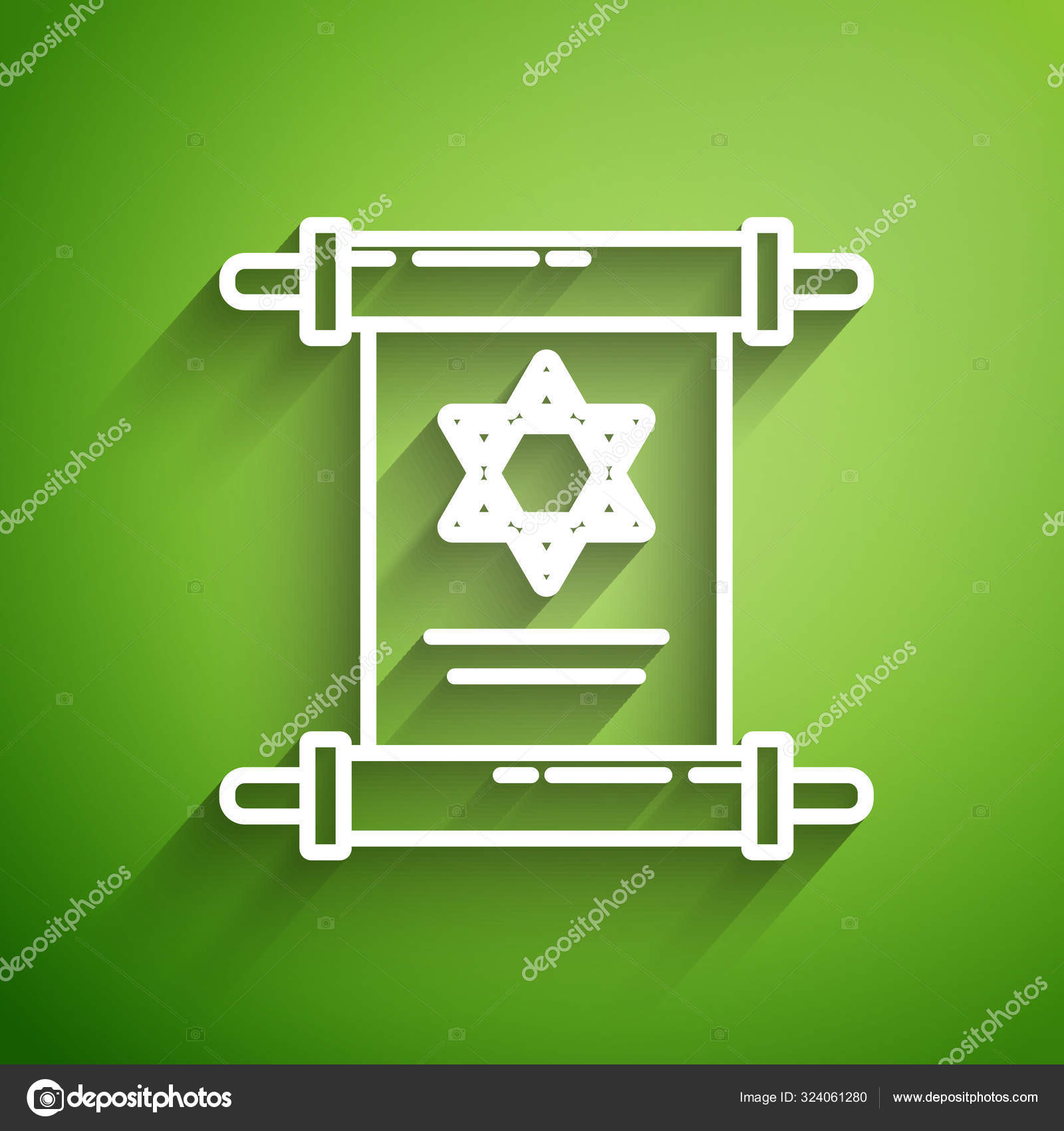 Jewish Torah Symbol