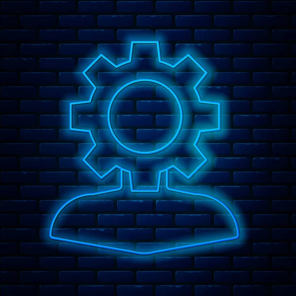 Gearwheel Neon Sign — Stock Vector © Anna_leni #301206708