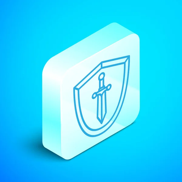 Illustration of blue shield with programming technology ajax asynchronous JavaScript, isolated ...