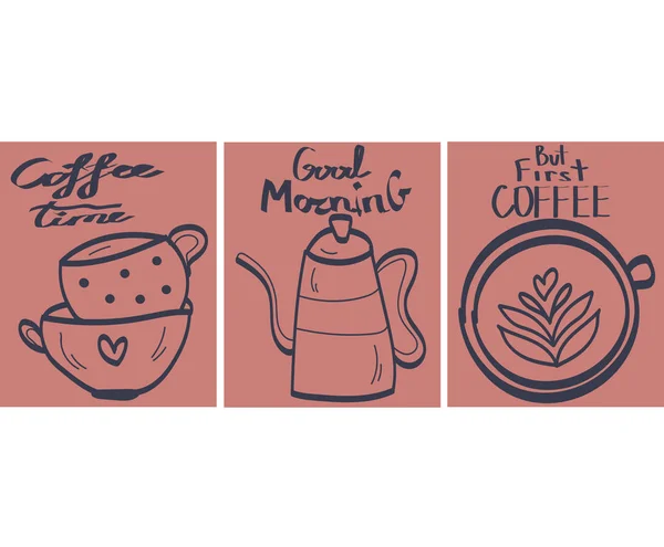 12,522,389 Coffee sticker pack Vector Images | Depositphotos