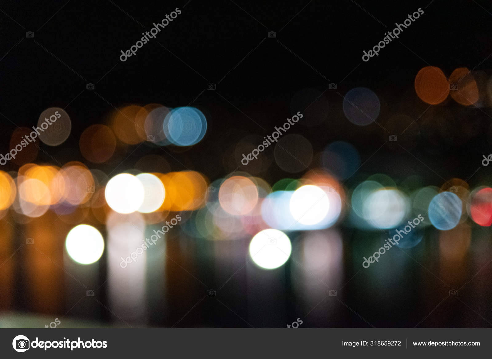 Abstract Blurred City Lights Night Stock Photo by ©22ImagesStudio 318659272