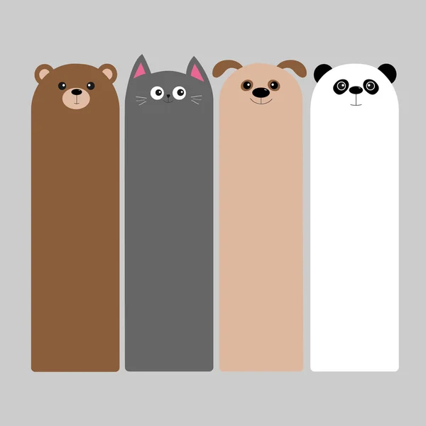 Cartoon animals bookmarks Vector Art Stock Images | Depositphotos