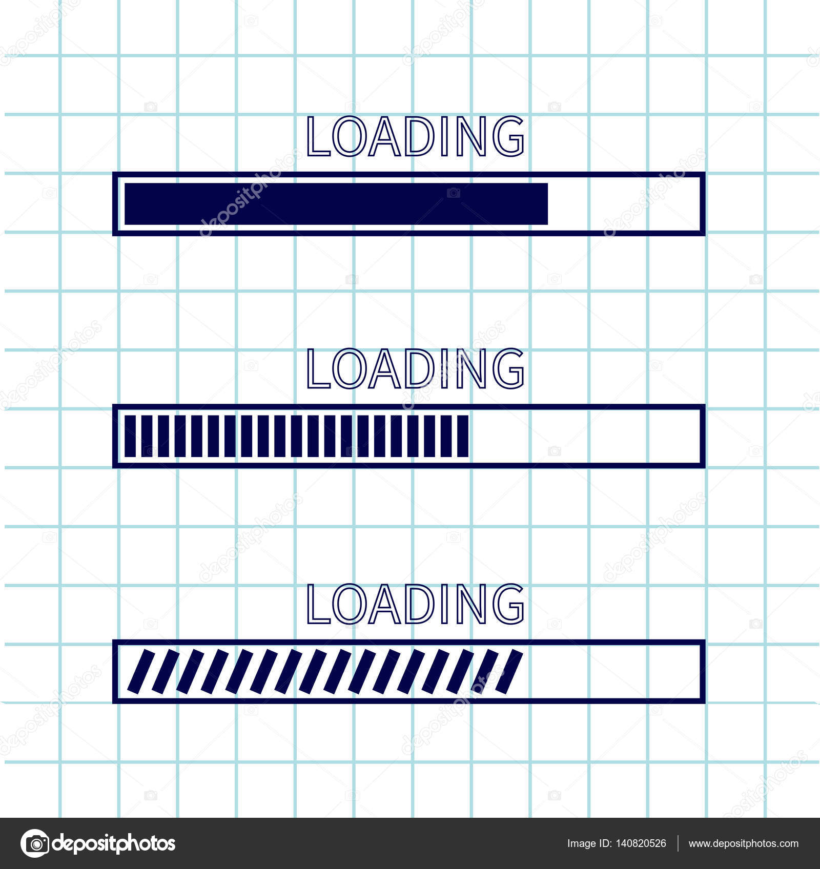 Loading progress status bars Stock Vector Image by ©worldofvector ...