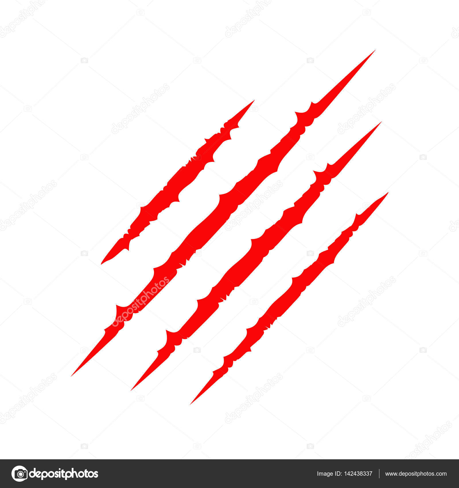 Red bloody claws Stock Vector Image by ©worldofvector #142438337