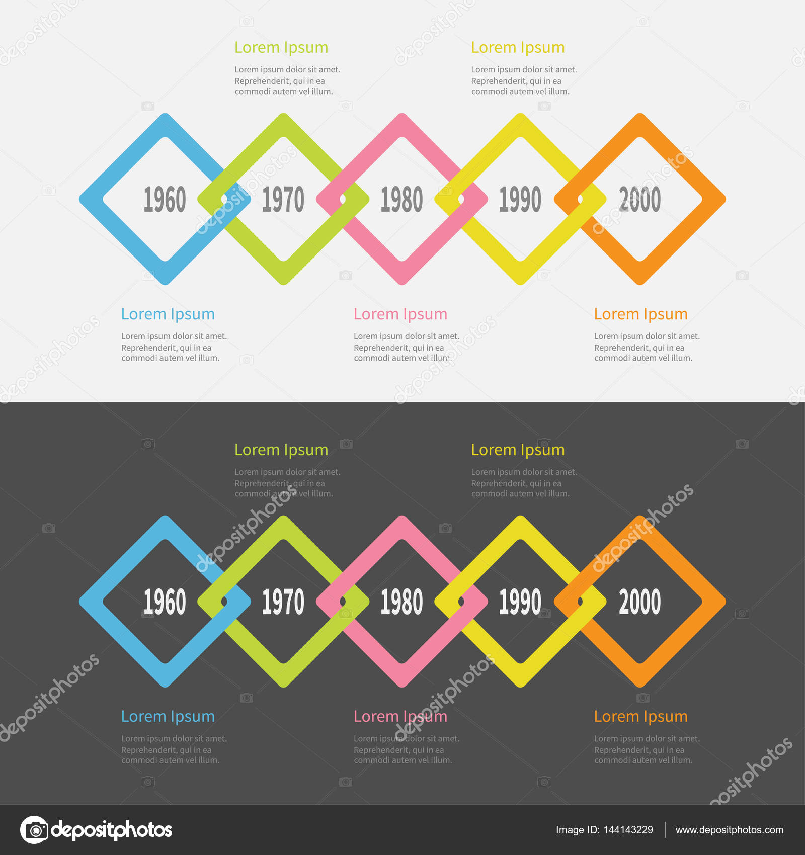 Five step Timeline Infographic. Stock Vector Image by ©worldofvector ...