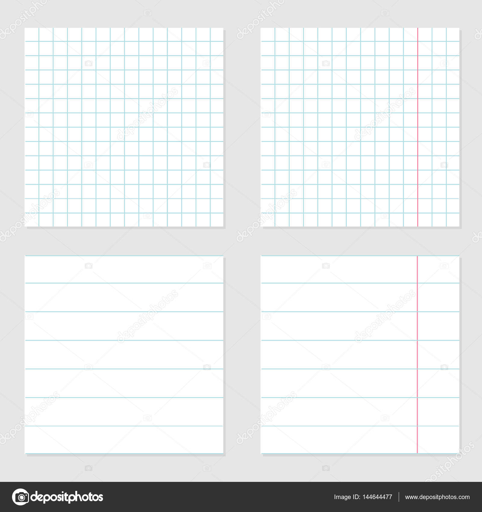 Notebook paper texture — Stock Vector © worldofvector #144644477