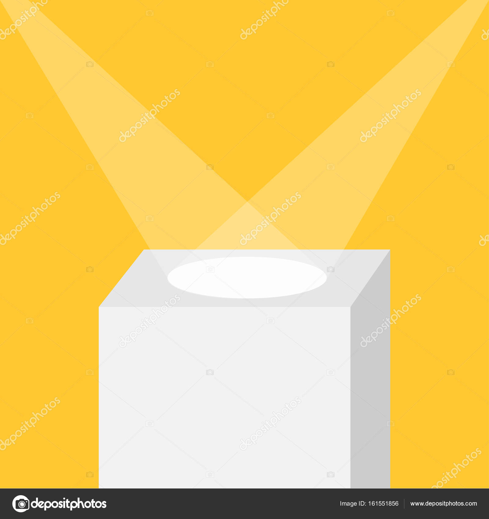 Illuminated square stage podium Stock Vector Image by ©worldofvector ...