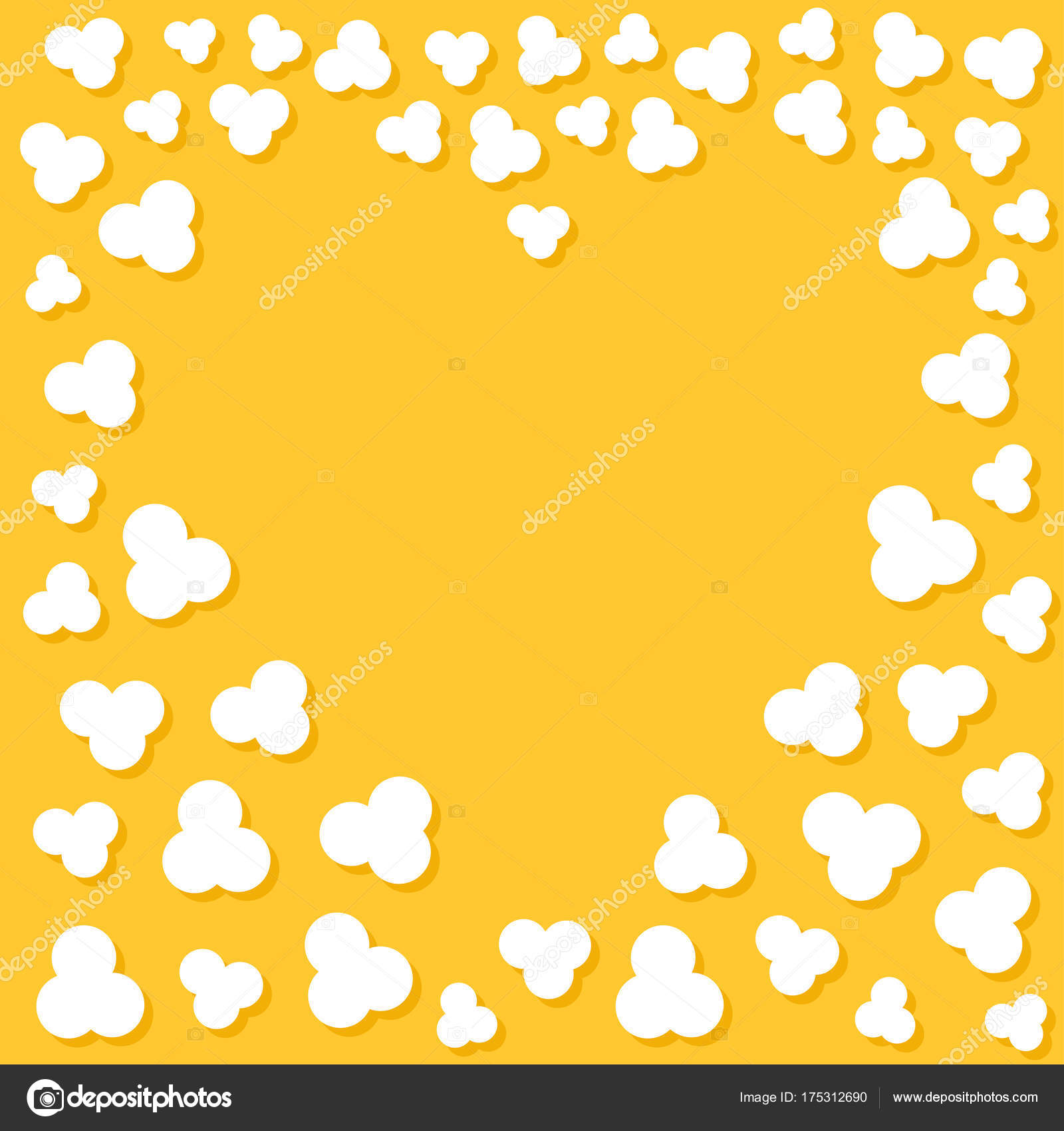 Popcorn popping. Heart shape frame. Stock Vector Image by ...