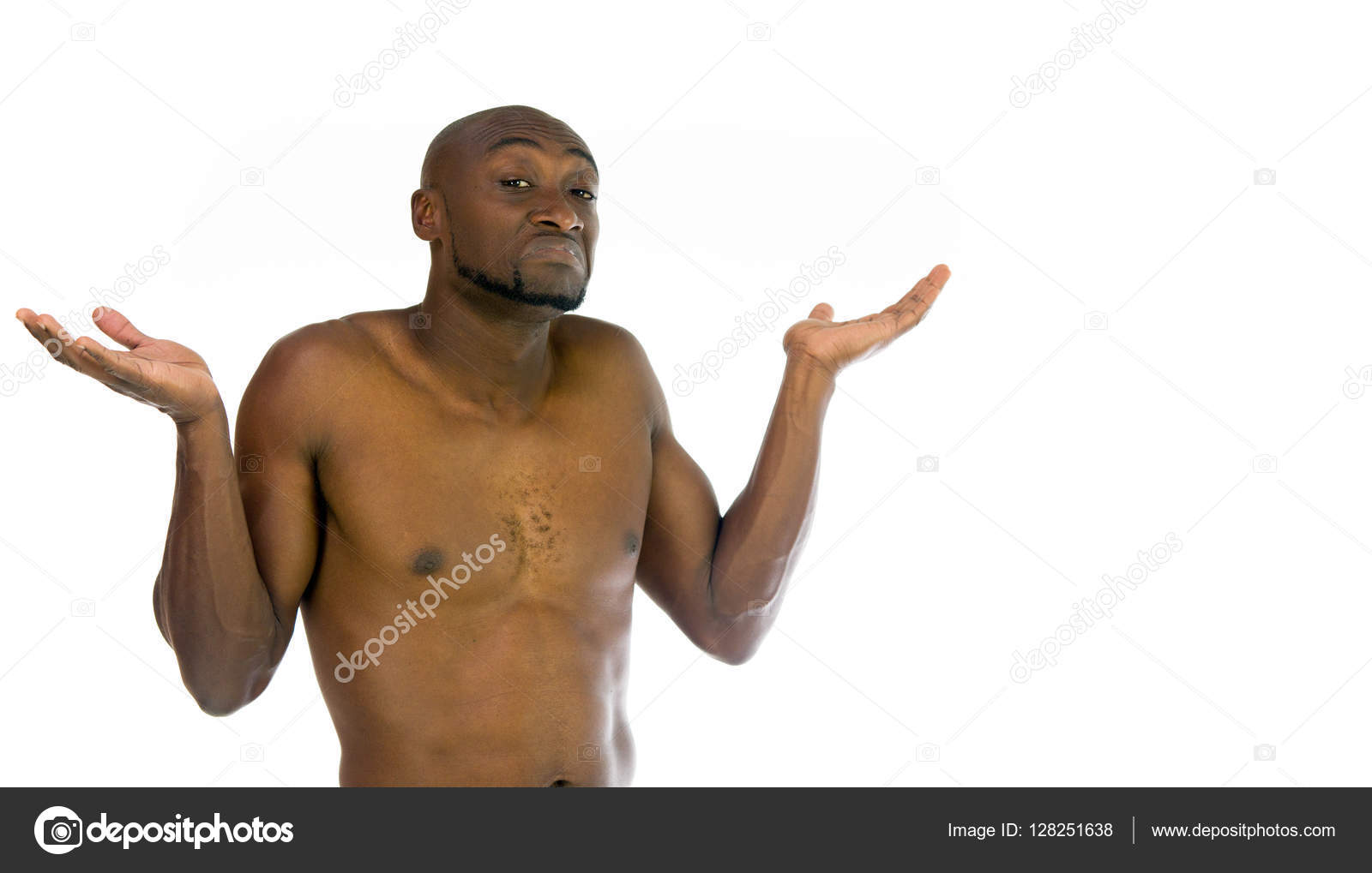 Confused african american man Stock Photo by ©Bruno135 128251638