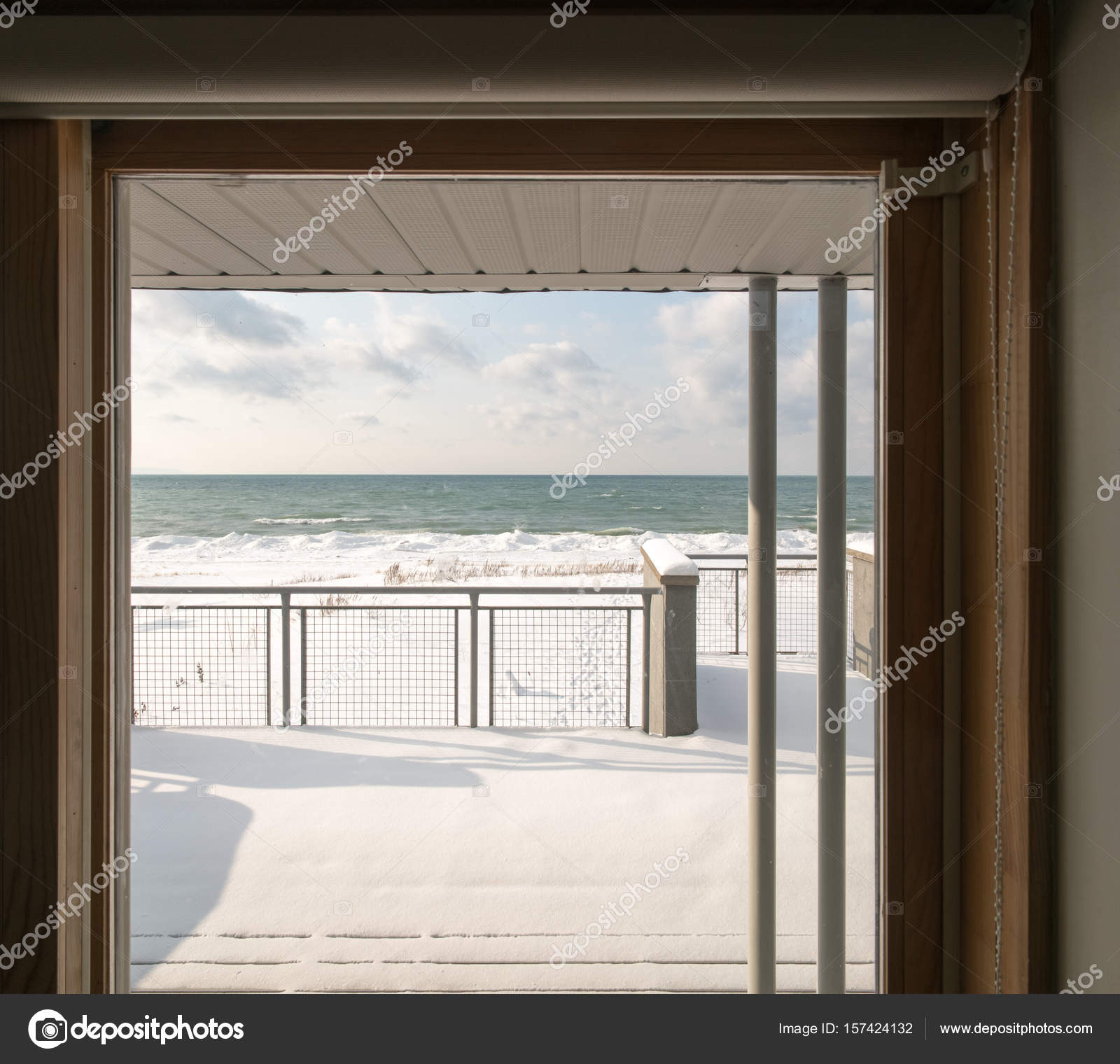 Looking through window out to sea — Stock Photo © Bruno135 #157424132