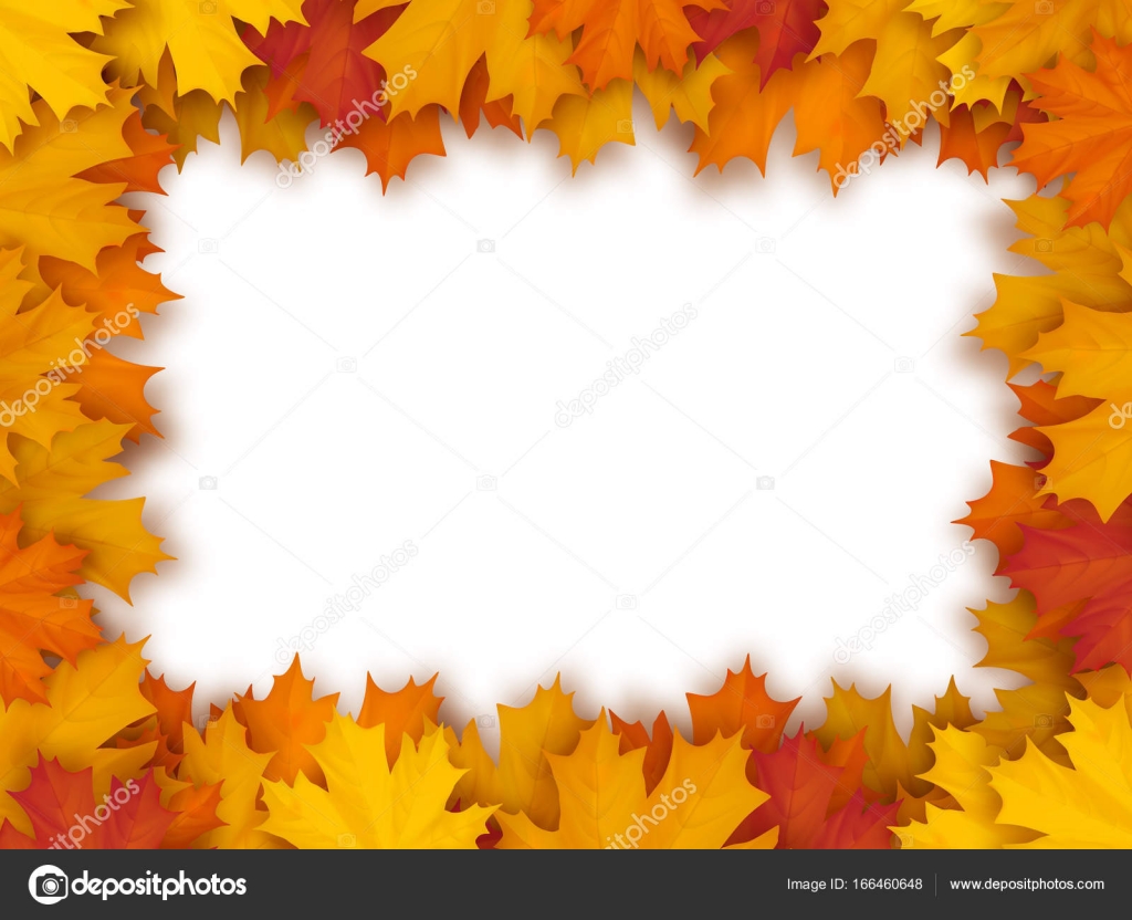 Vector frame of fallen maple leaves Stock Vector Image by ©belikovand ...